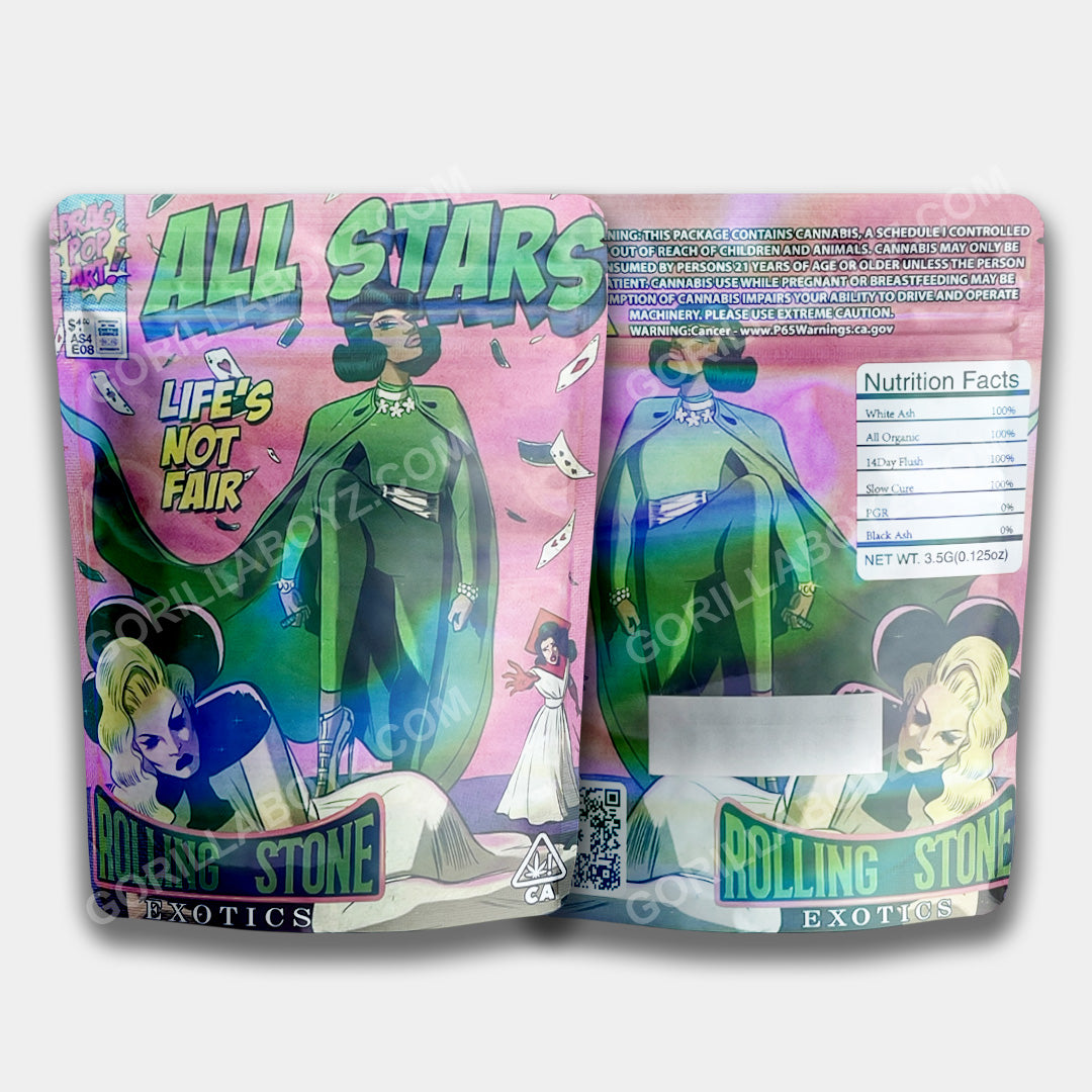 All Stars Mylar Bag 3.5 Grams – Gorilla Boyz Inc