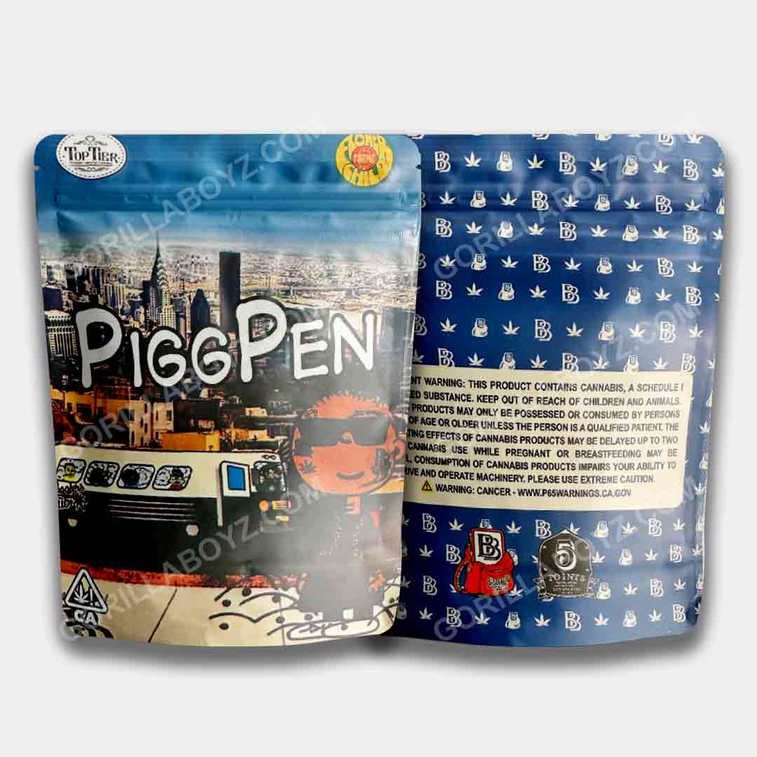 Pigg Pen Mylar Bag 3.5 Grams – Gorilla Boyz Inc
