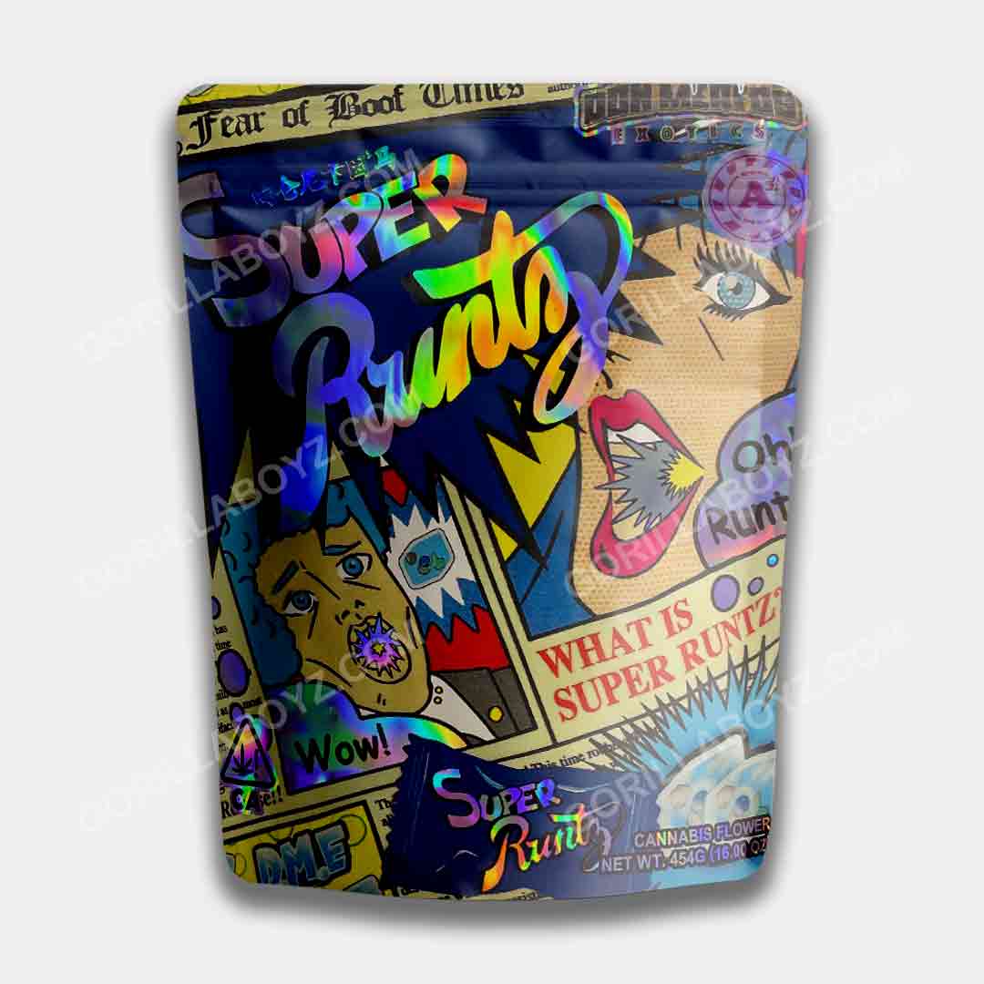 Super Runtz Holographic Mylar Bag 1 LB – Gorilla Boyz Inc